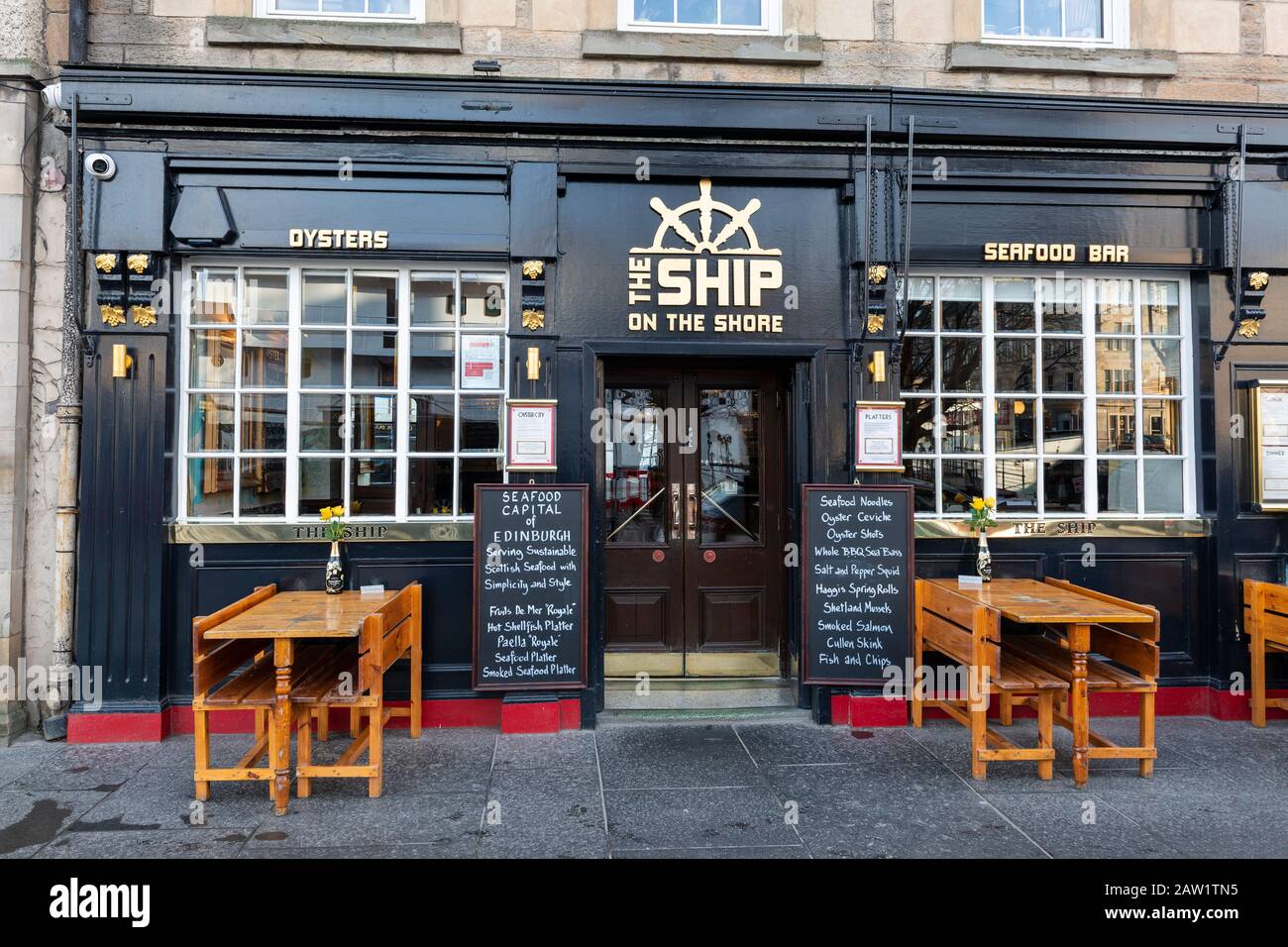 The Ship on the Shore seafood bar on The Shore in Leith, Edinburgh ...