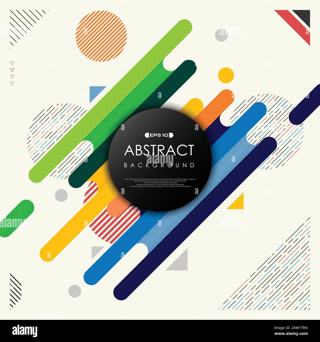 Abstract color line cover of elements minimal design cover artwork ...