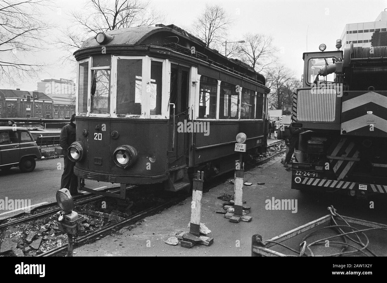 Old Tram route Utrecht Zeist depot in Amsterdam for restoration Date ...