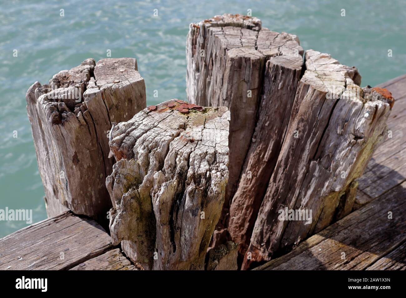 Old timber wharf hi-res stock photography and images - Alamy