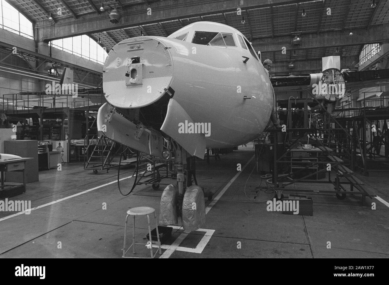 Transfer 1st Fokker 50 to DLT (West Germany); production line Fokker-50 ...