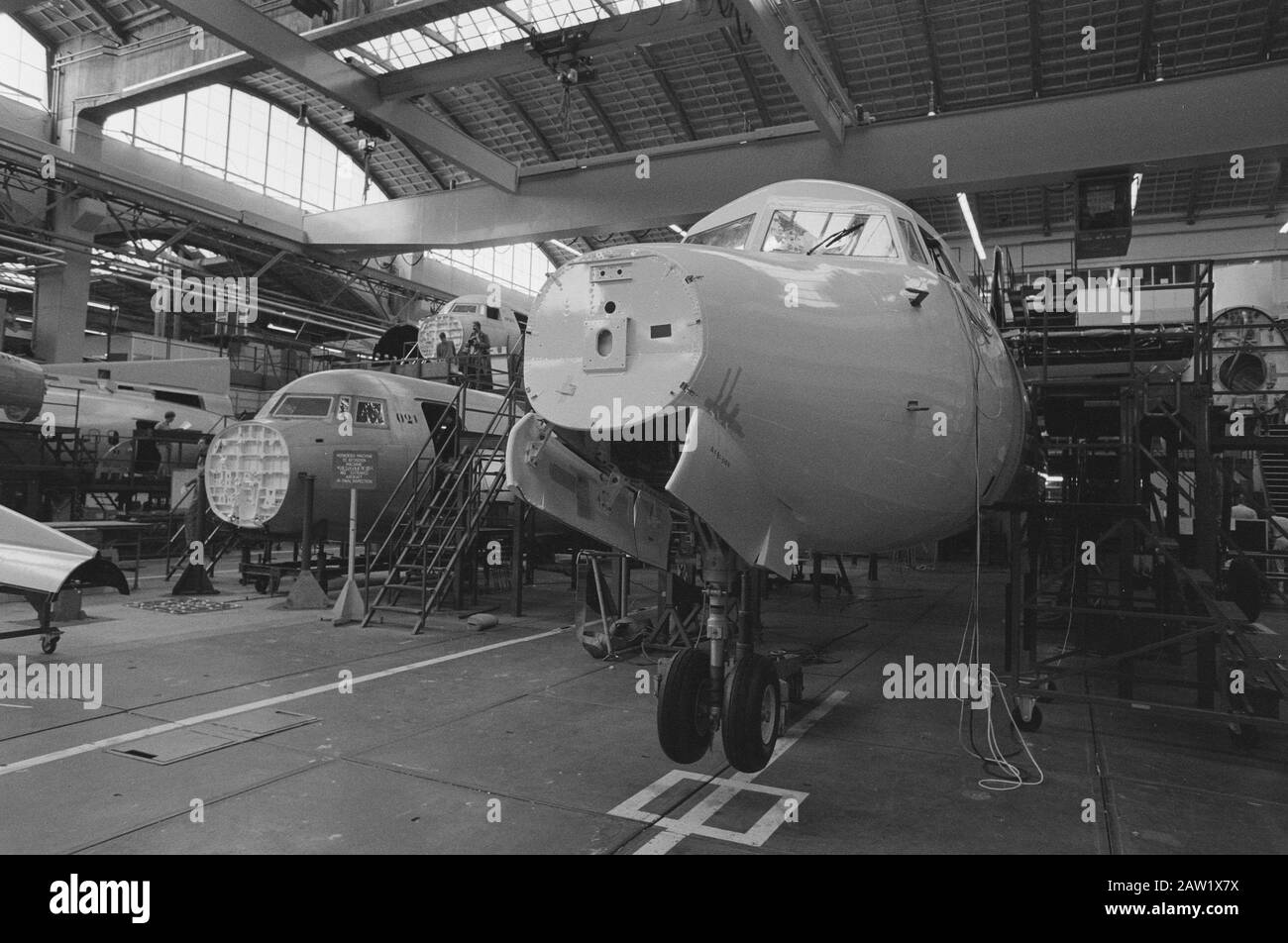 Transfer 1st Fokker 50 to DLT (West Germany); production line Fokker-50 ...
