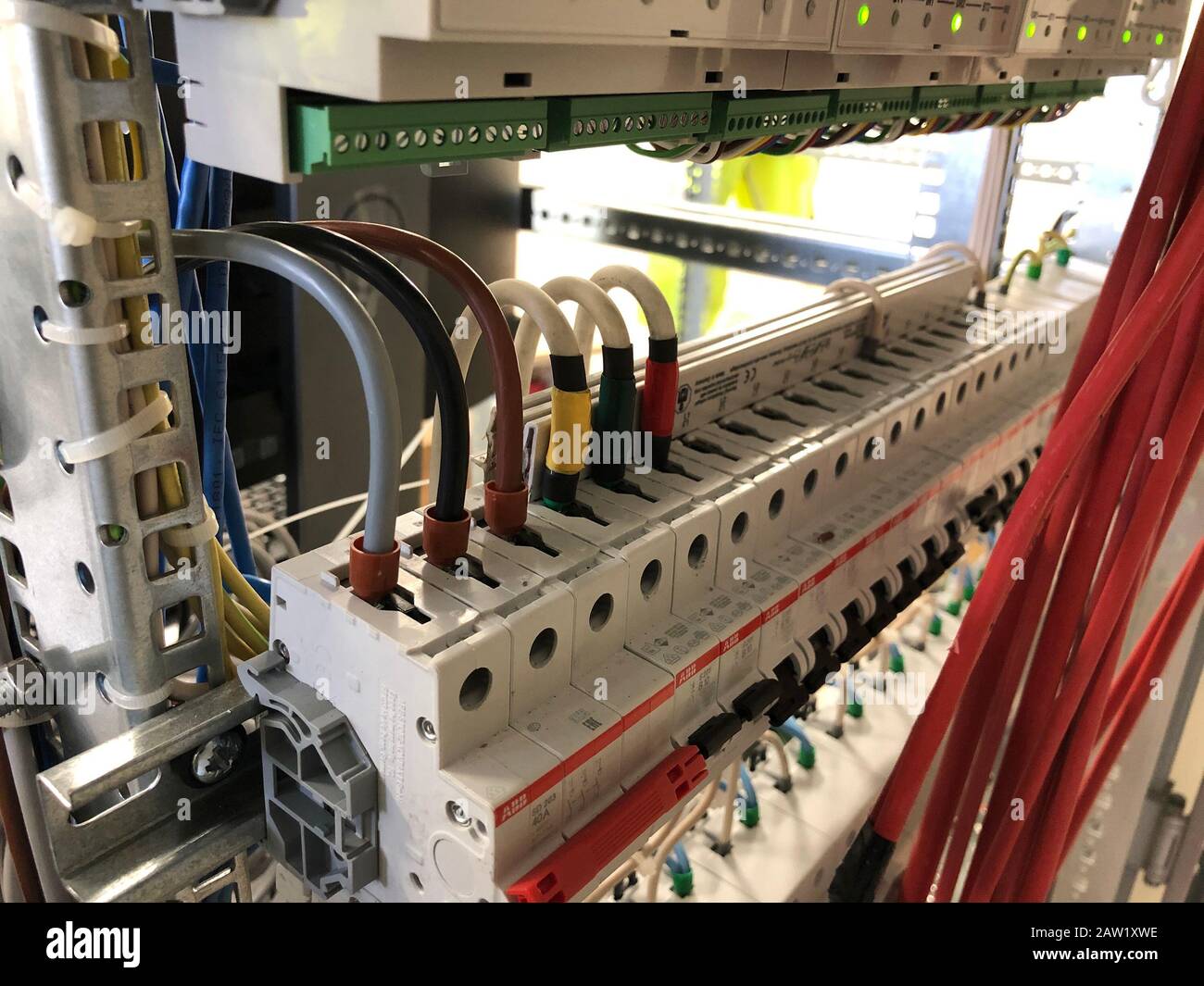 network cables connected to data center server Stock Photo - Alamy