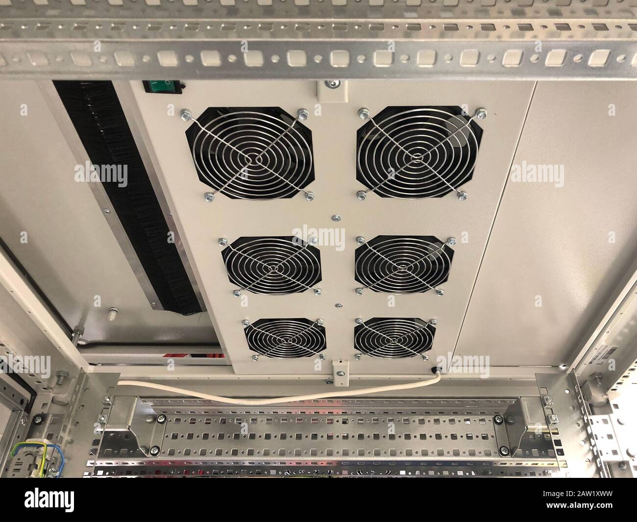 Rack of network cable data center server Stock Photo - Alamy