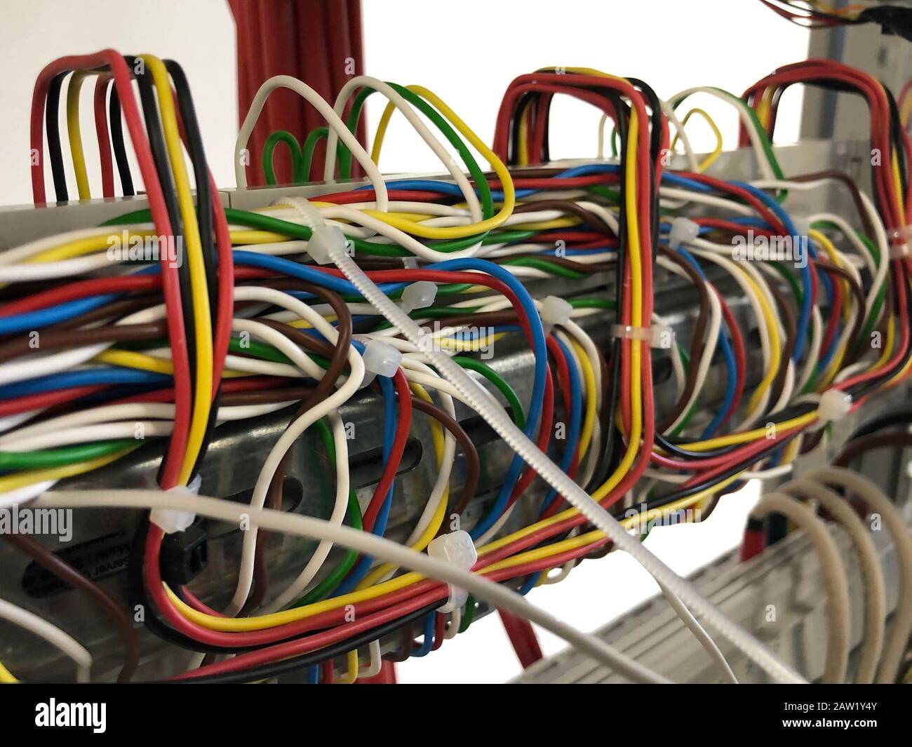 Tangle of multi colored wire hi-res stock photography and images - Alamy