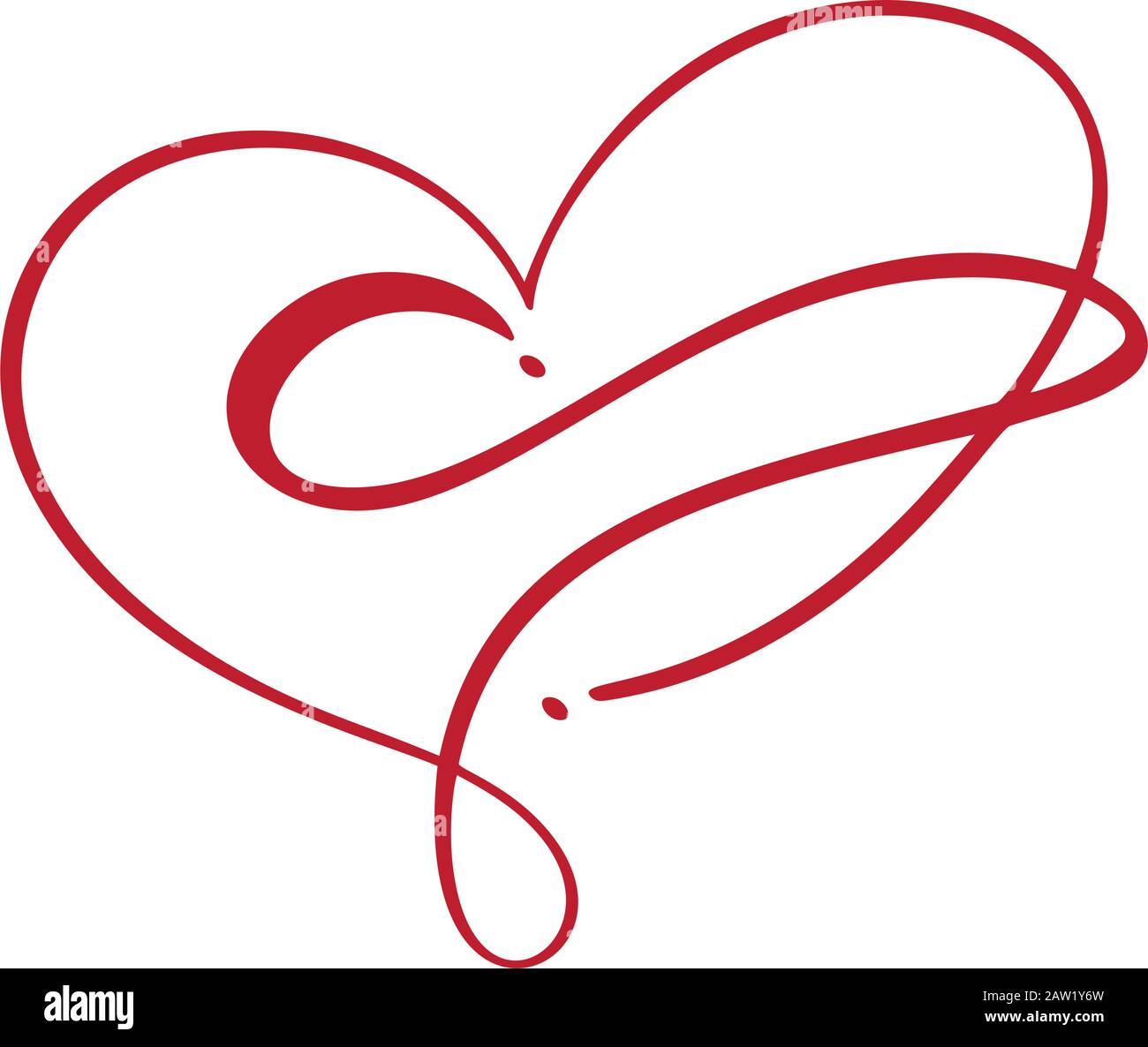 Heart love logo with Infinity sign. Design flourish element for ...
