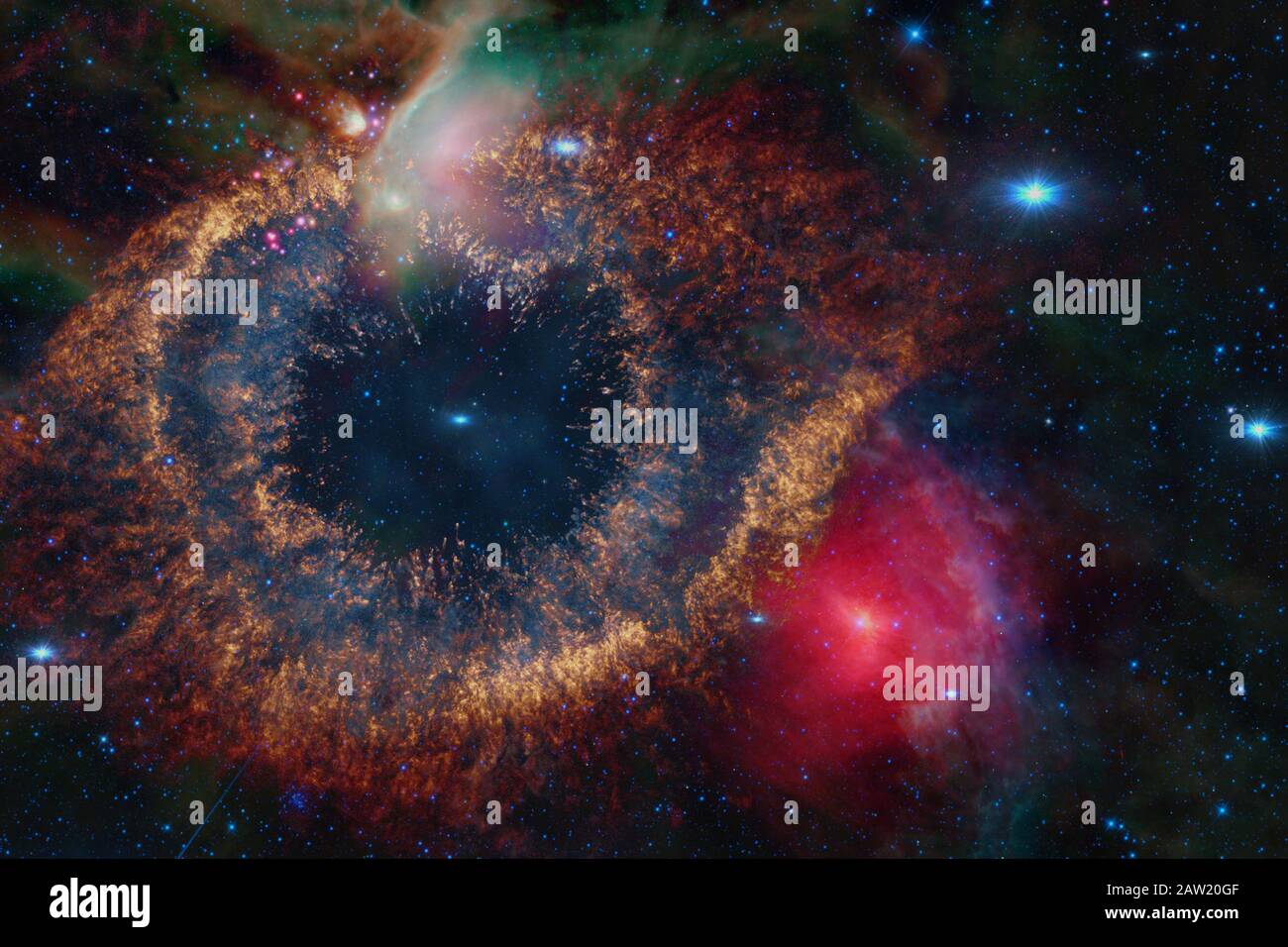 Infinite space with nebulae and stars. Elements of this image furnished ...