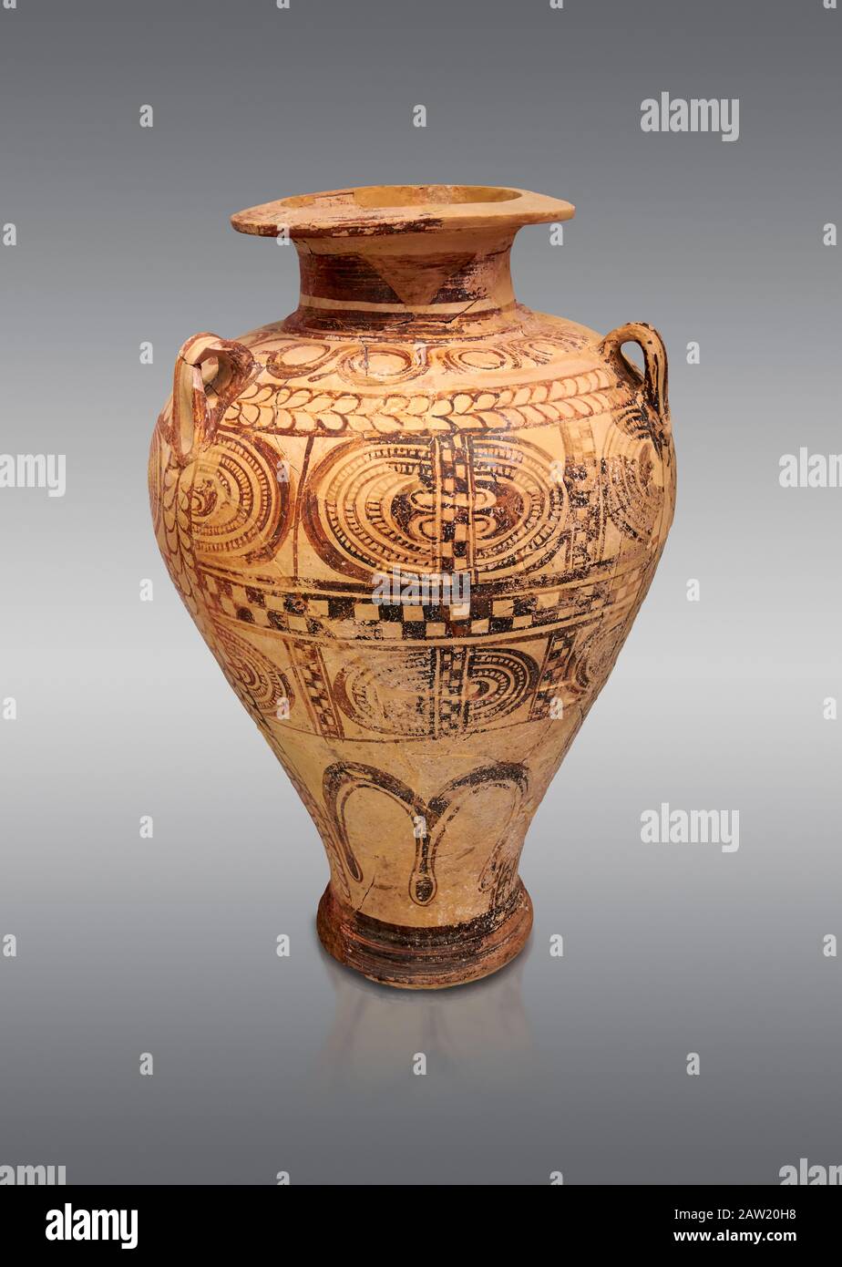 Minoan "Palace Style" clay decorated jars from the Knossos-Isopata ...