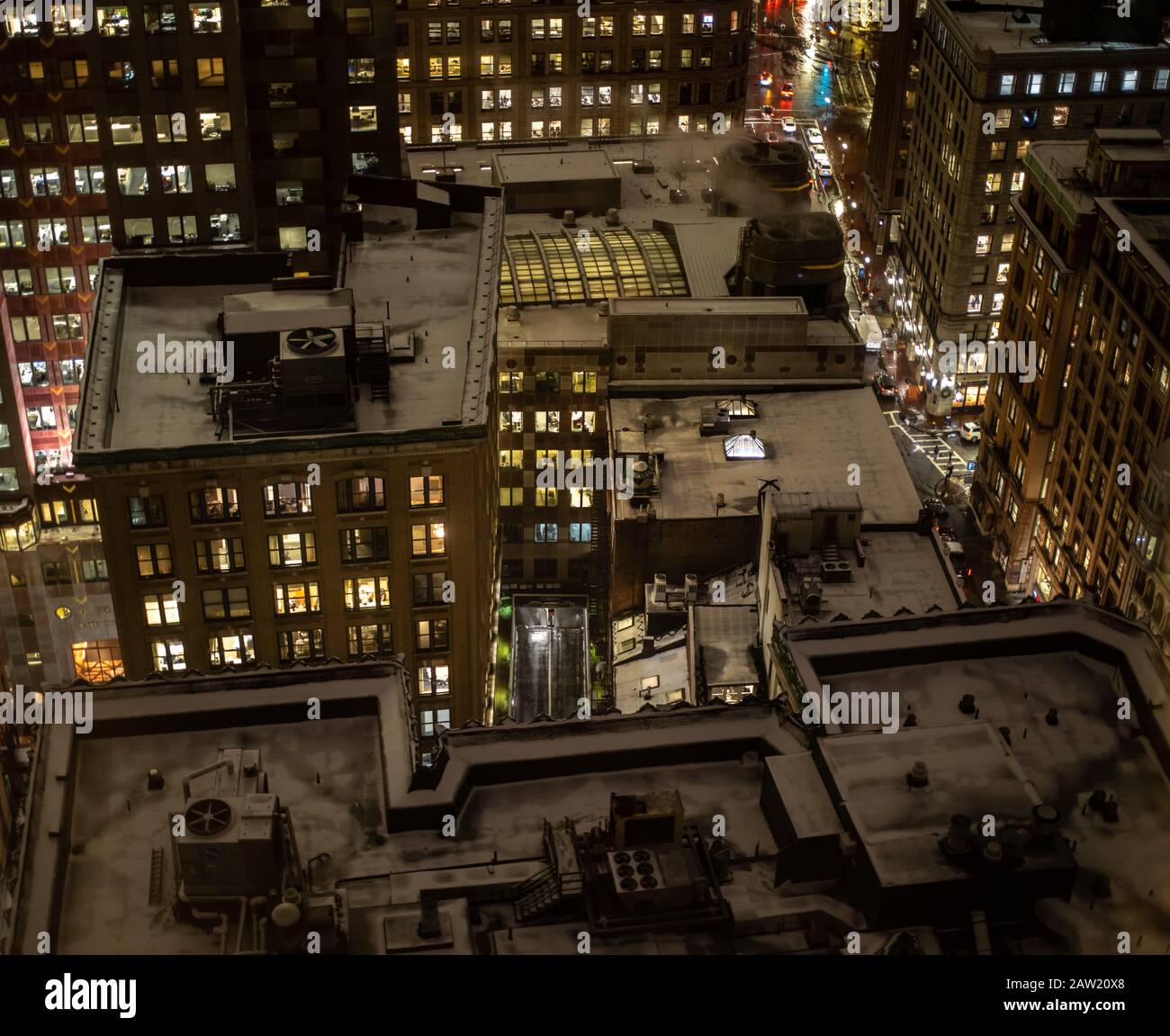 City birds eye view night hi-res stock photography and images - Alamy