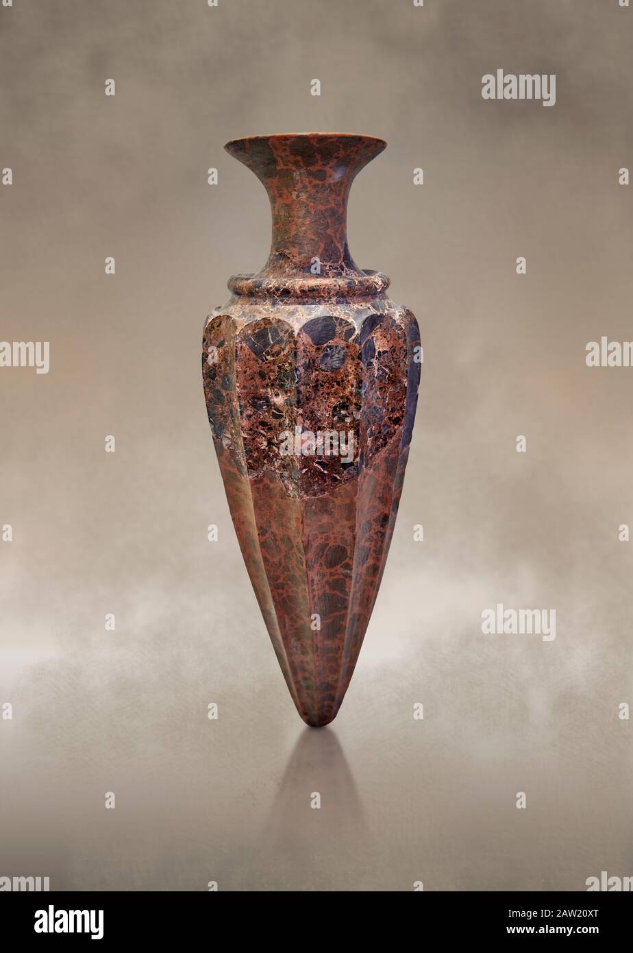 Minoan conical fluted stone rhython from the Knossos Palace 1600-1450 ...