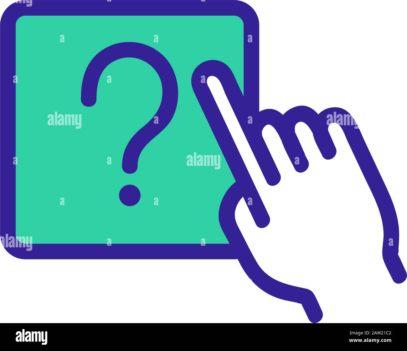 questions and answers icon vector. Isolated contour symbol illustration ...