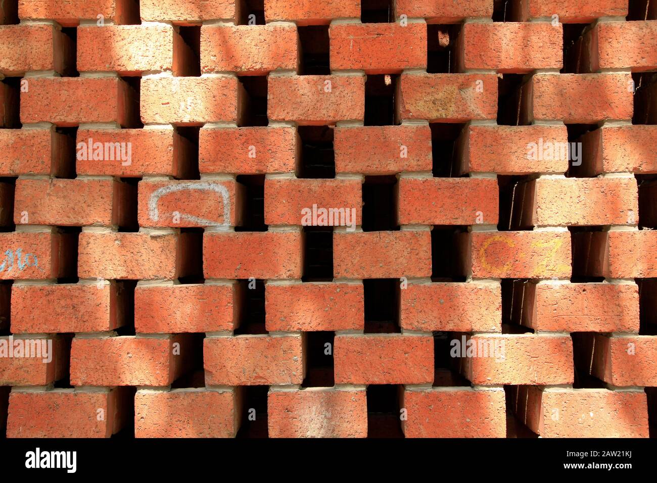 The red brick wall Stock Photo - Alamy