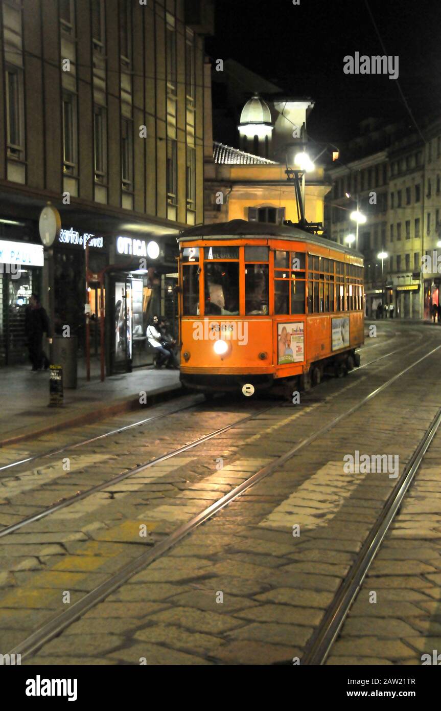 Vintage trams milan hi-res stock photography and images - Alamy