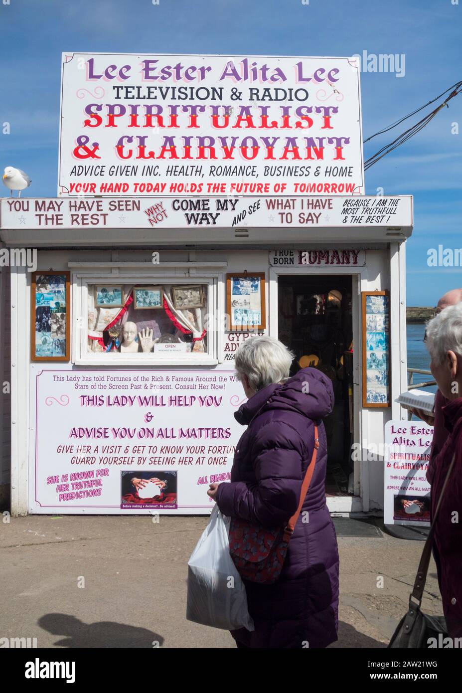 Gypsy Fortune teller and Palm reader in Whitby, North Yorkshire. UK ...