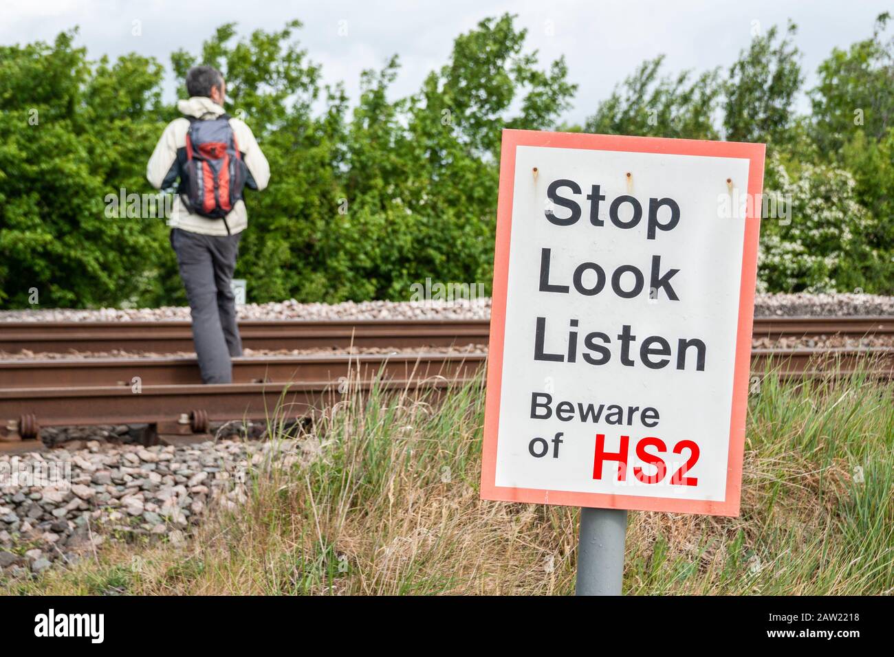 HS2 concept image Stock Photo - Alamy