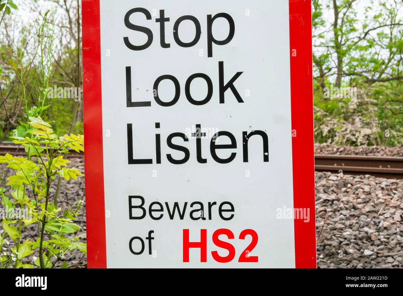 HS2 concept image Stock Photo - Alamy