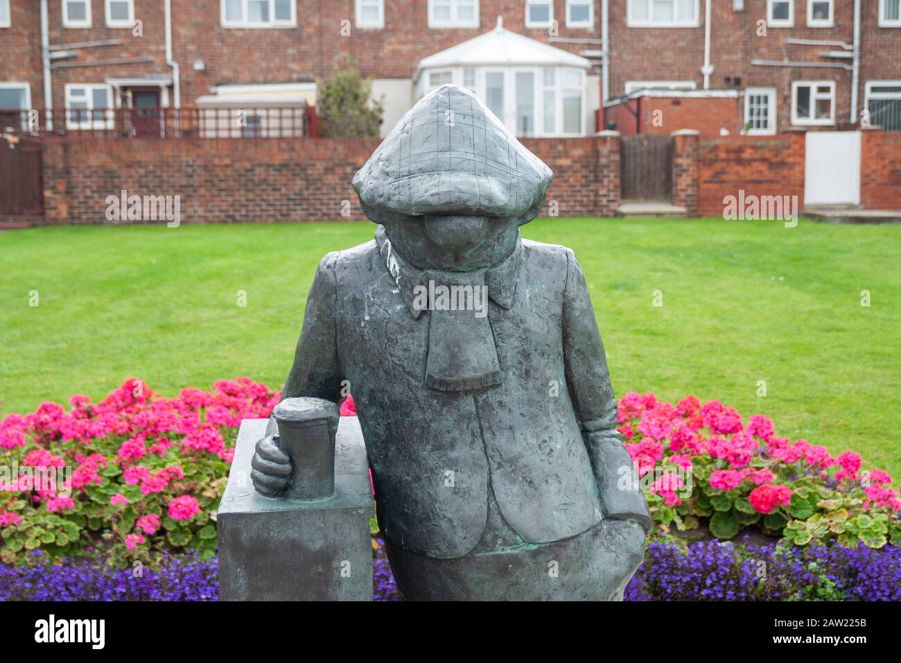 The Headland, Hartlepool, UK. Statue of famous newspaper comic strip ...