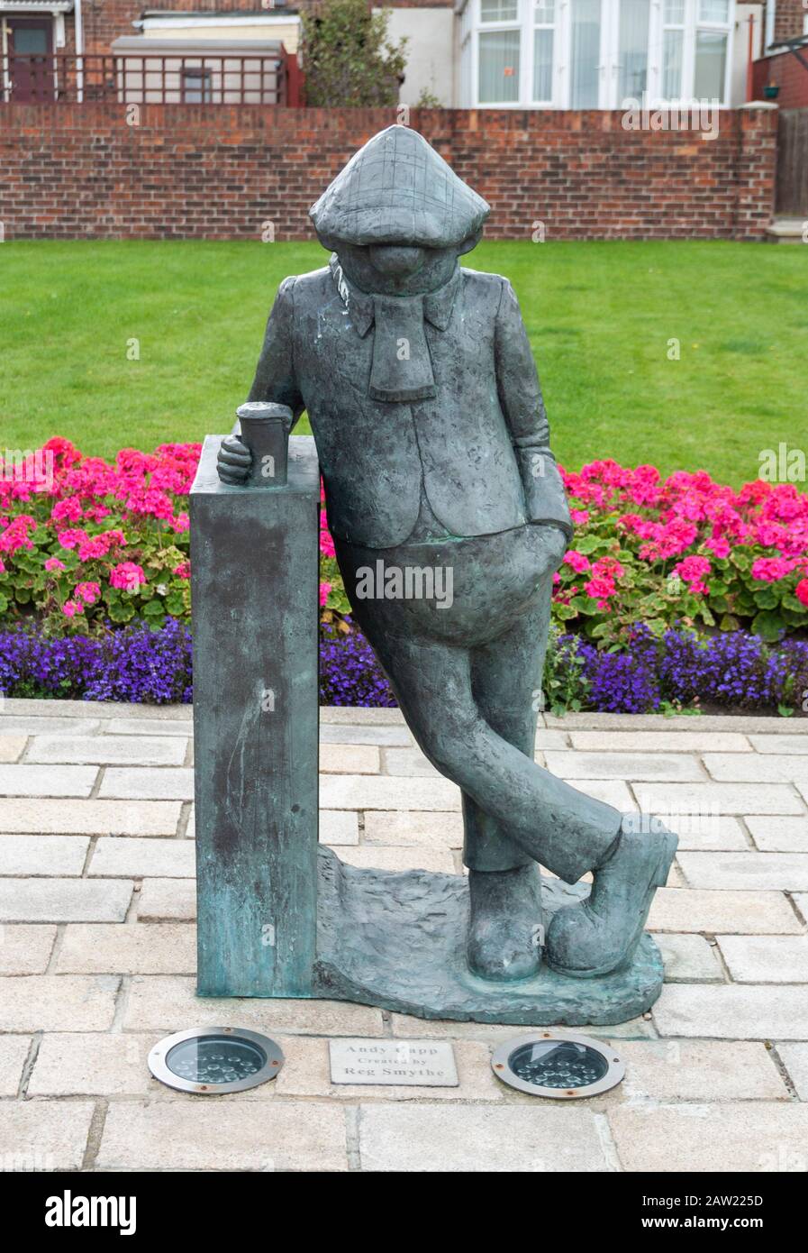 The Headland, Hartlepool, UK. Statue of famous newspaper comic strip ...