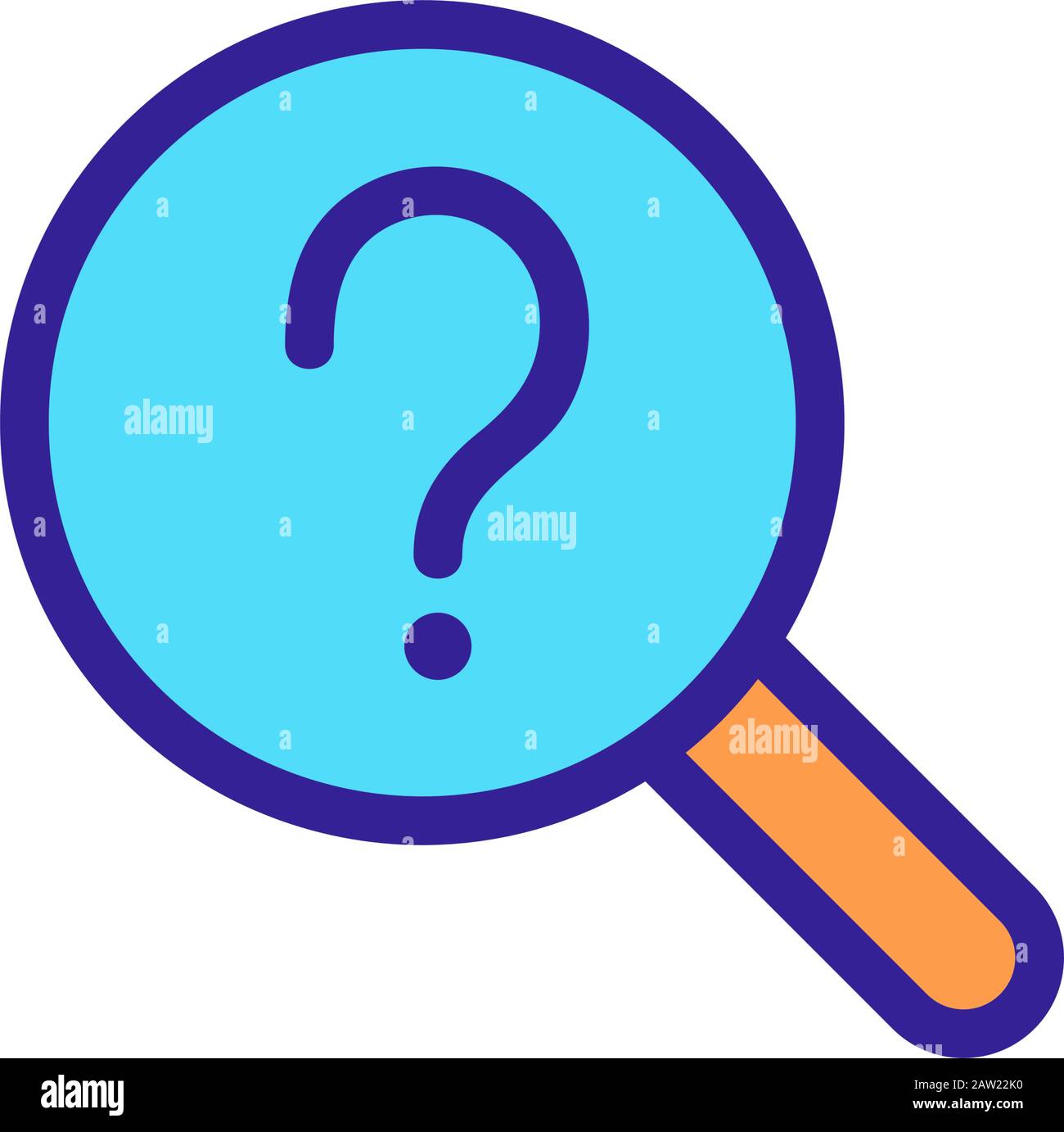 questions and answers icon vector. Isolated contour symbol illustration ...