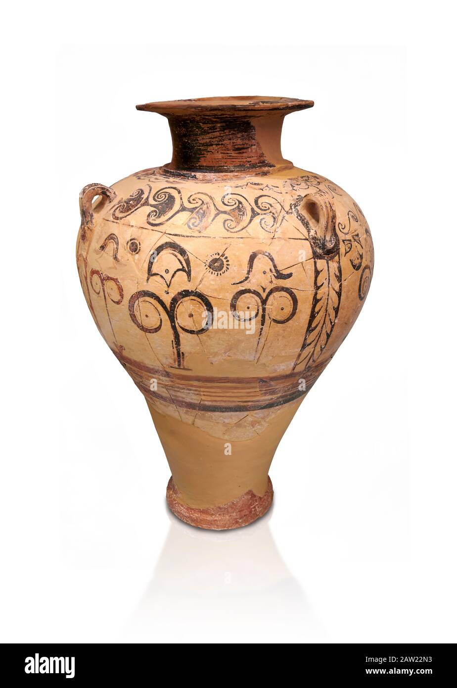 Minoan "Palace Style" clay decorated jars from the Knossos-Isopata ...