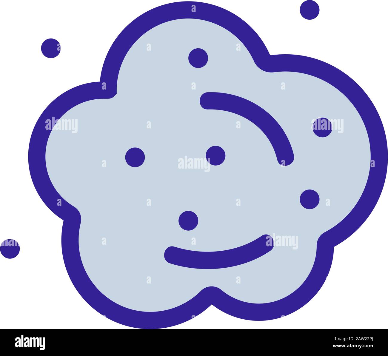 Dust icon vector. Isolated contour symbol illustration Stock Vector ...