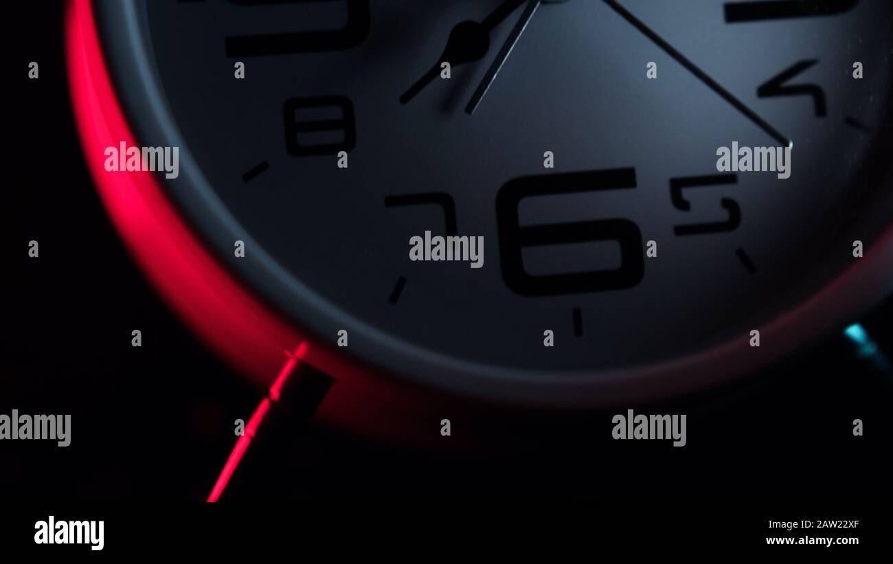 Blurry white alarm clock is suitable for use as a background in great ...