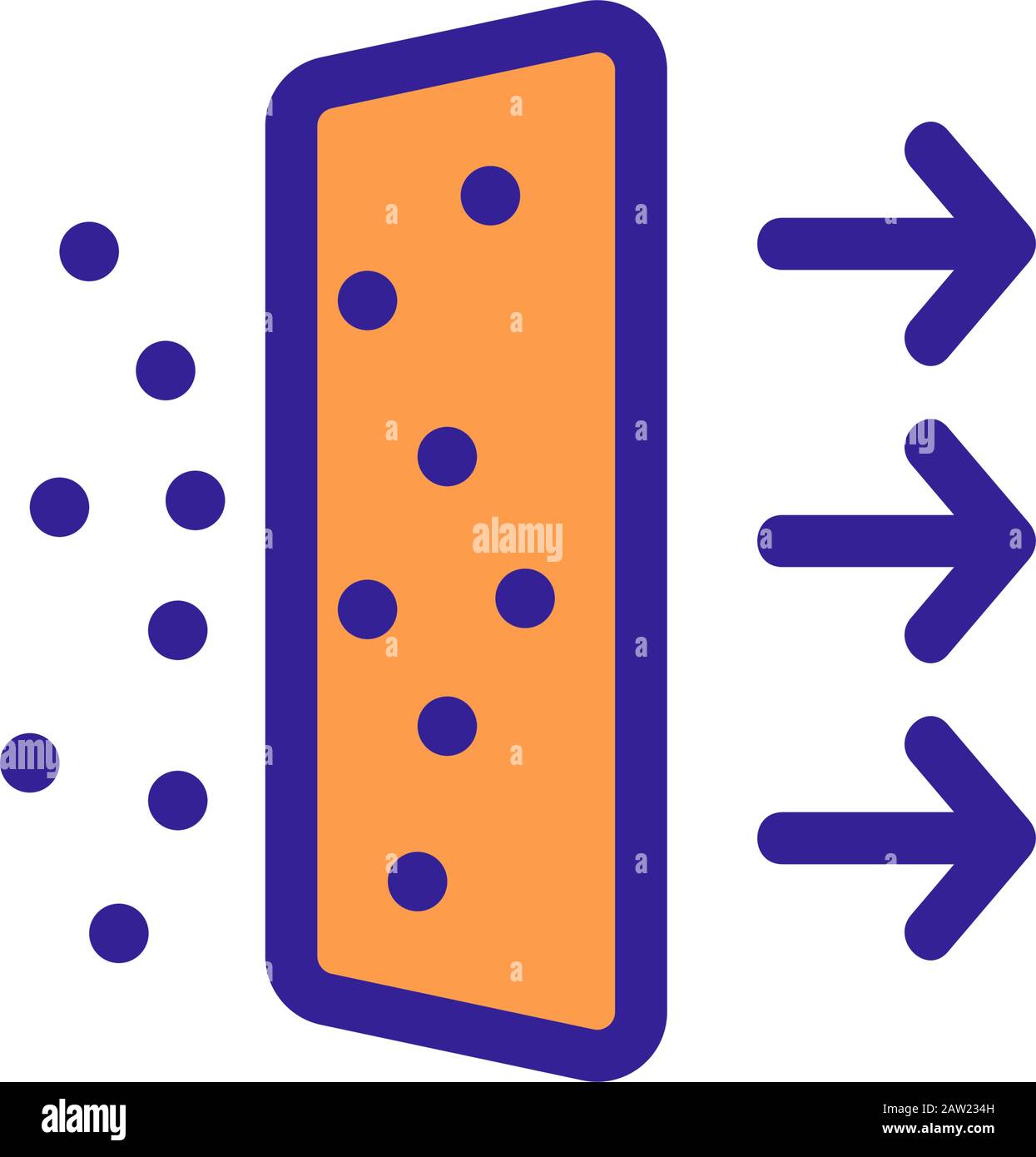 Dust icon vector. Isolated contour symbol illustration Stock Vector ...