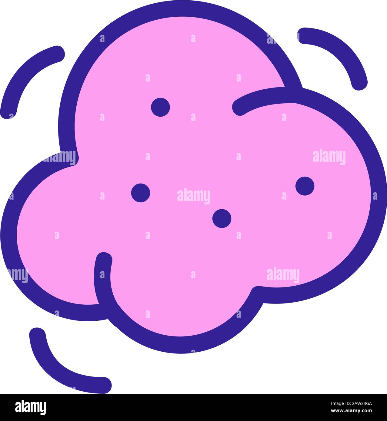 Dust icon vector. Isolated contour symbol illustration Stock Vector ...