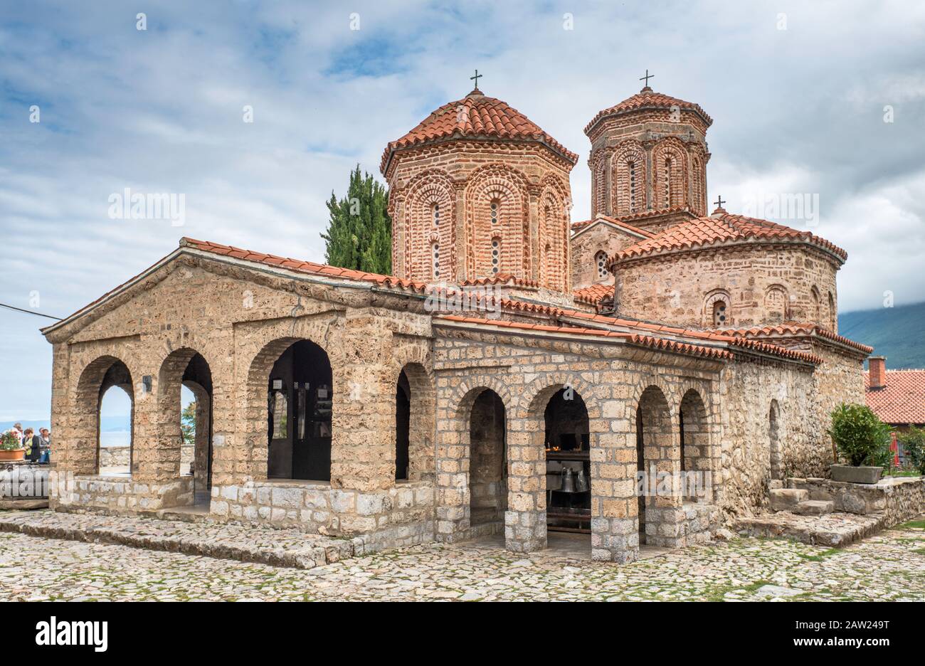 Church at Monastery of St Naum, Macedonian Orthodox, at Lake Ohrid ...