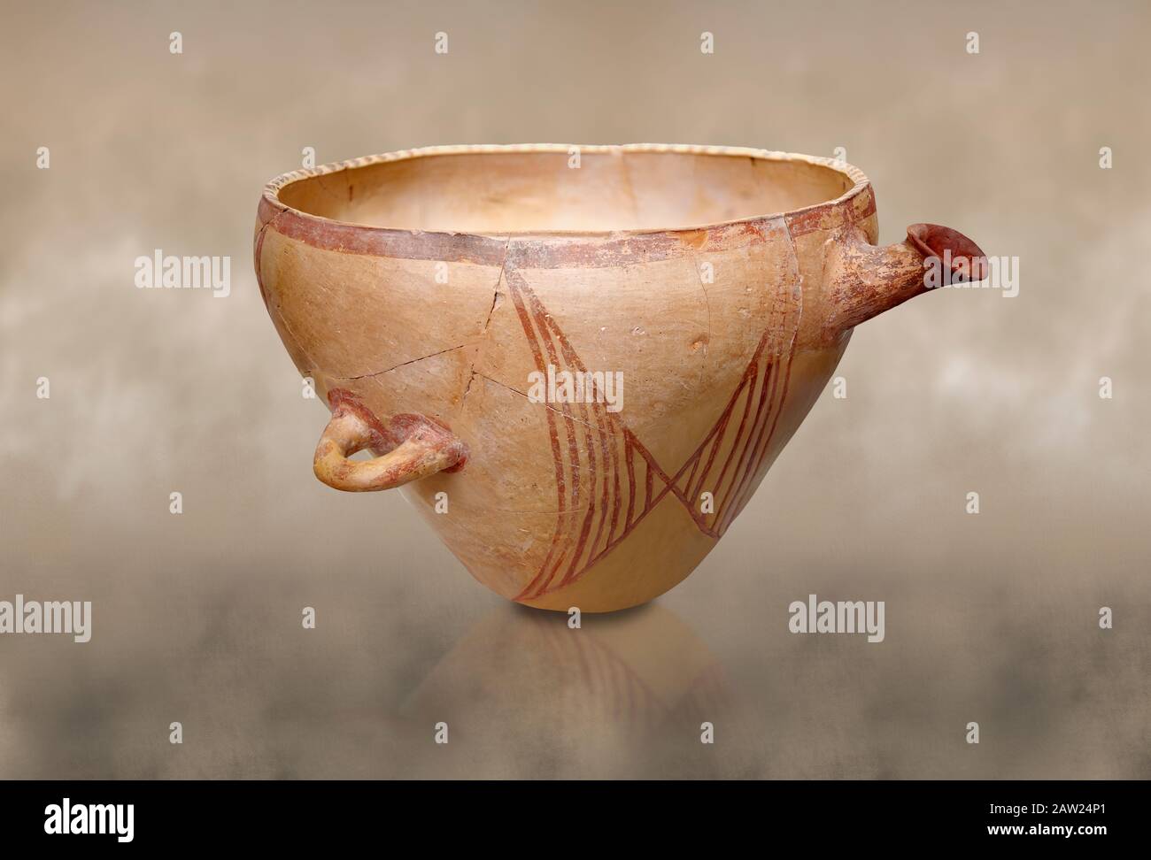 Minoan clay vessel from "West Court House" Knossos 2600-2400 BC BC ...