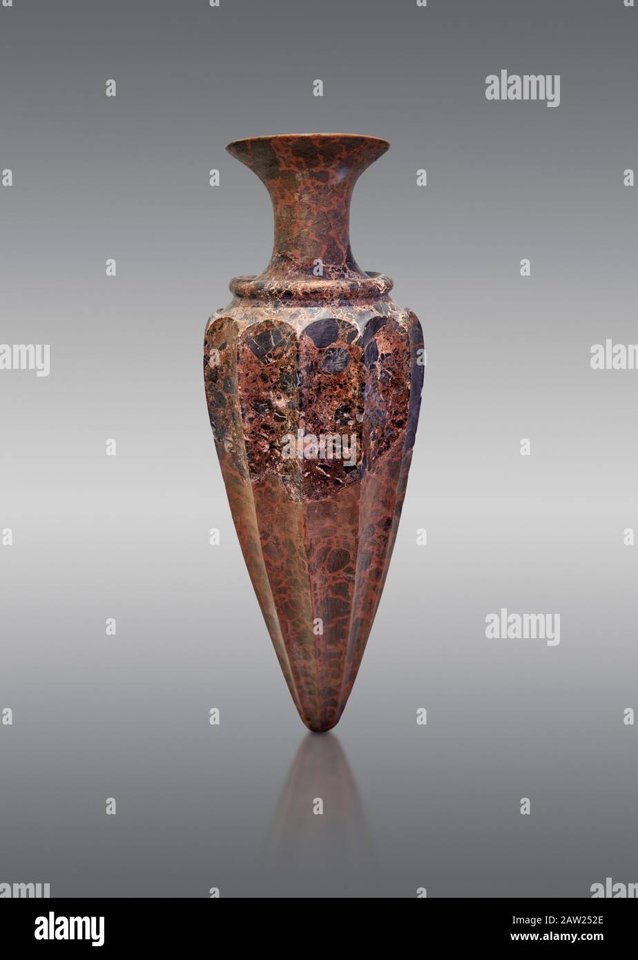 Minoan conical fluted stone rhython from the Knossos Palace 1600-1450 ...