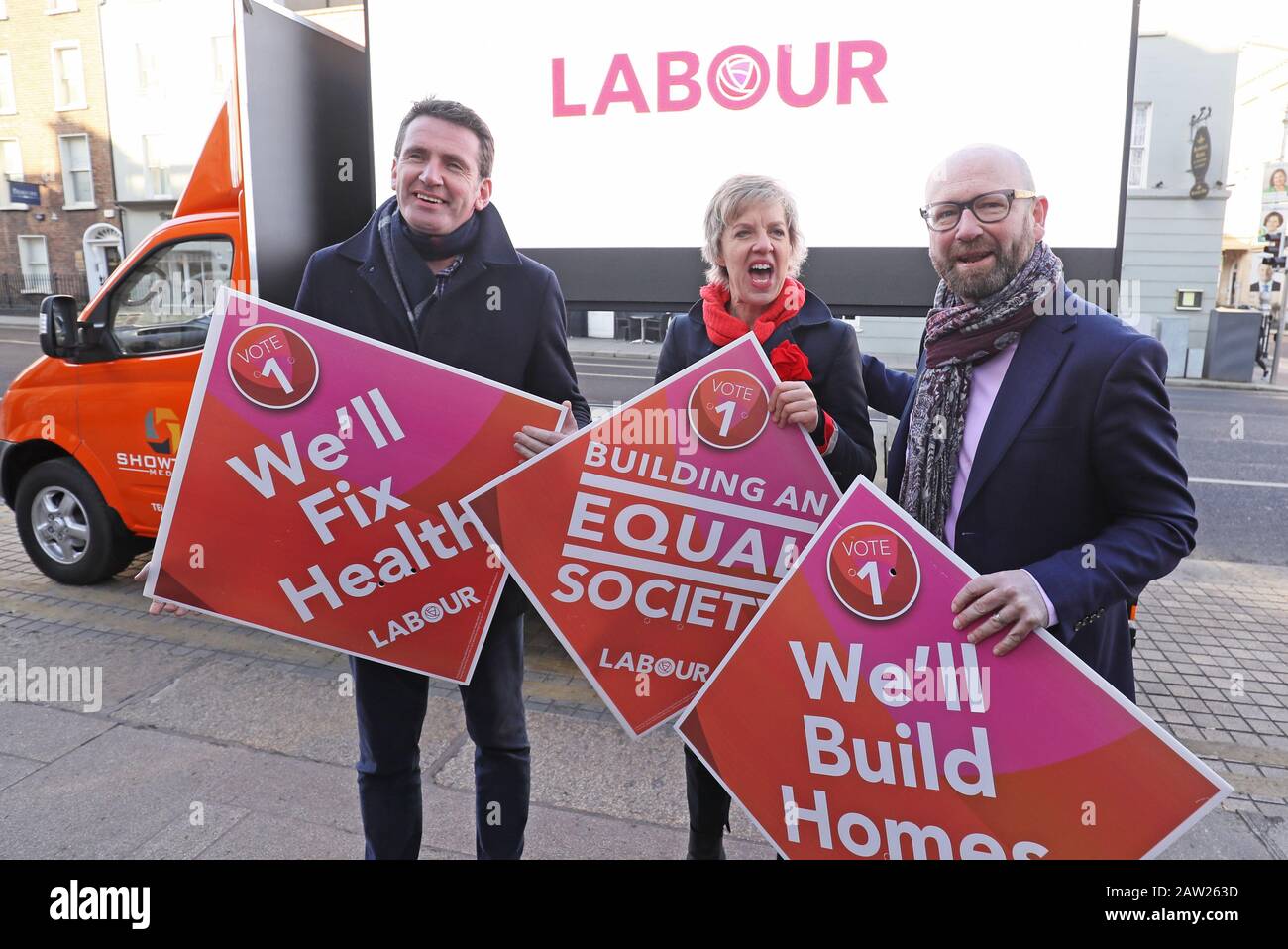 Irish Labour Party politician's (left to right)Aodhan O Riordain, Ivana ...