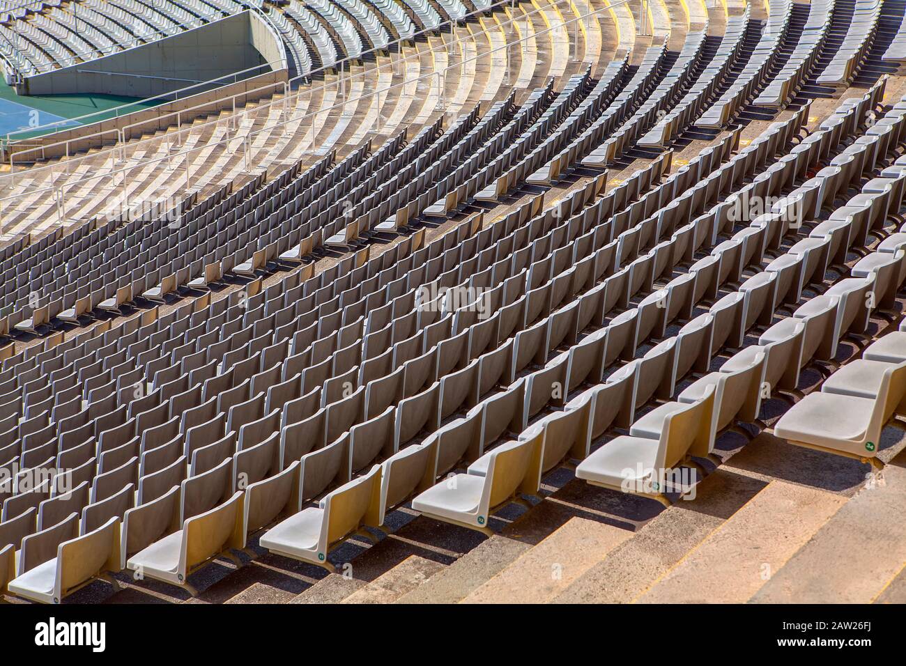 rows of empty seats on football stadium Stock Photo - Alamy