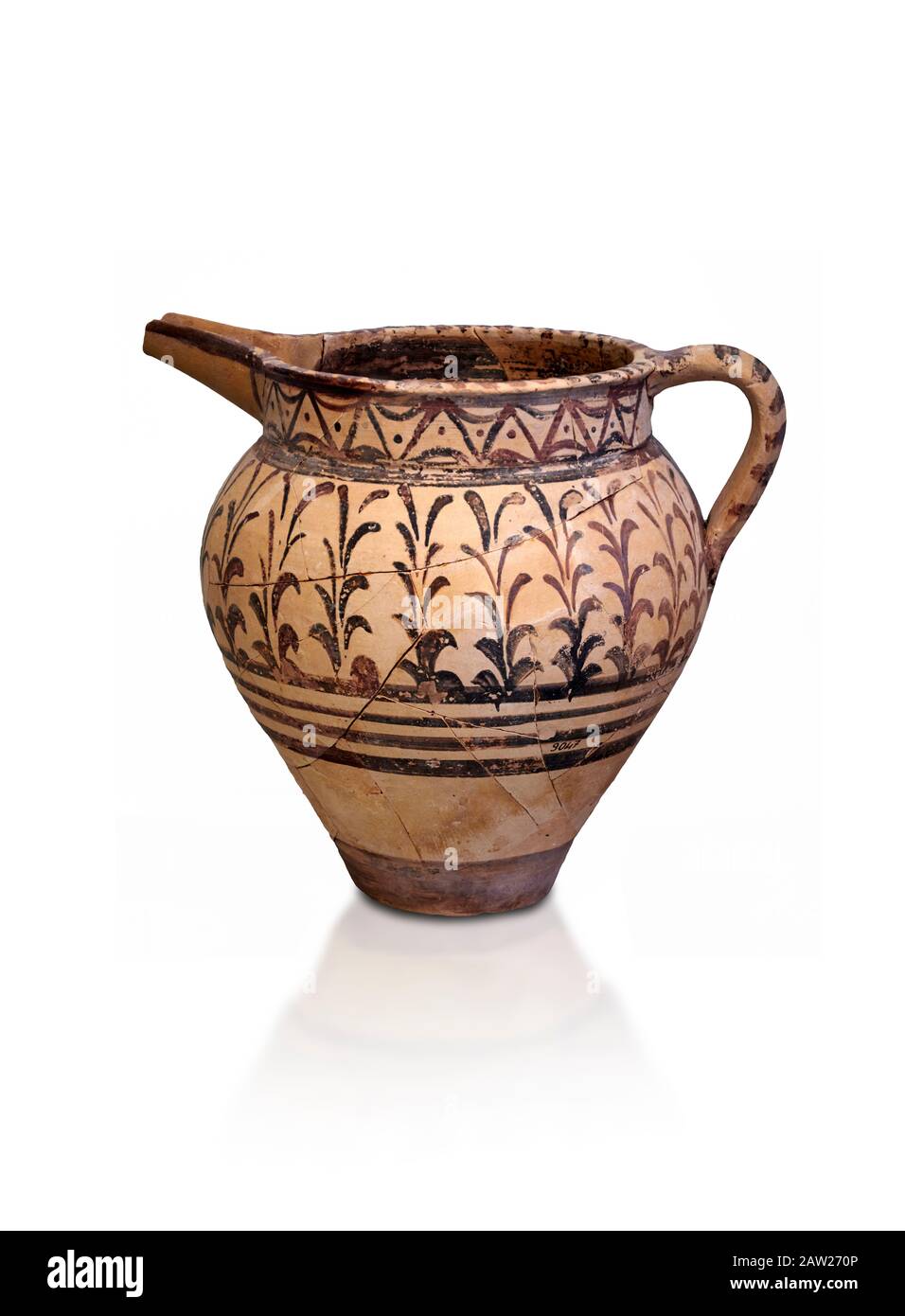 Minoan decorated ewer jug from the Knossos-Little Palace 1600-1450 BC ...