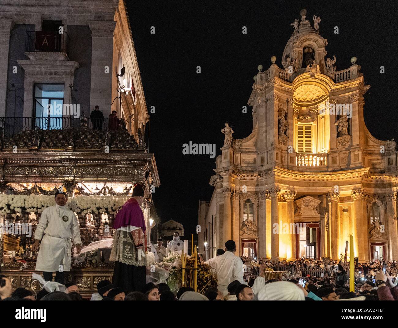 Catania Sicily, Italy - 5 February 2020. Feast of Saint Agata. Patronal ...