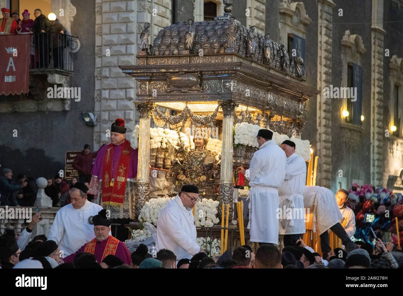 Catania Sicily, Italy - 5 February 2020. Feast of Saint Agata. Patronal ...