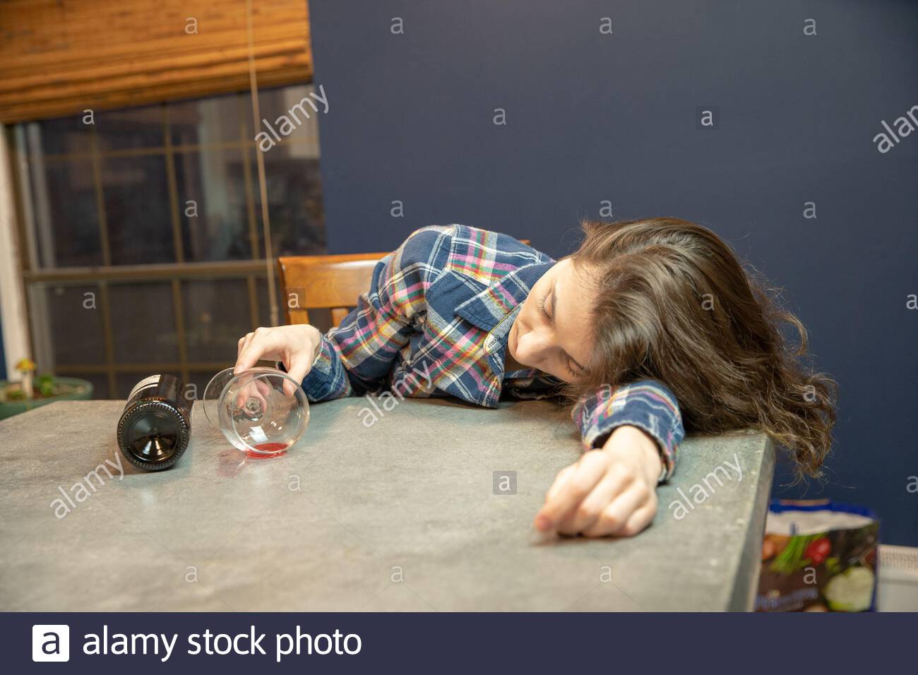 Woman Passed Out Drunk Stock Photos & Woman Passed Out Drunk Stock ...