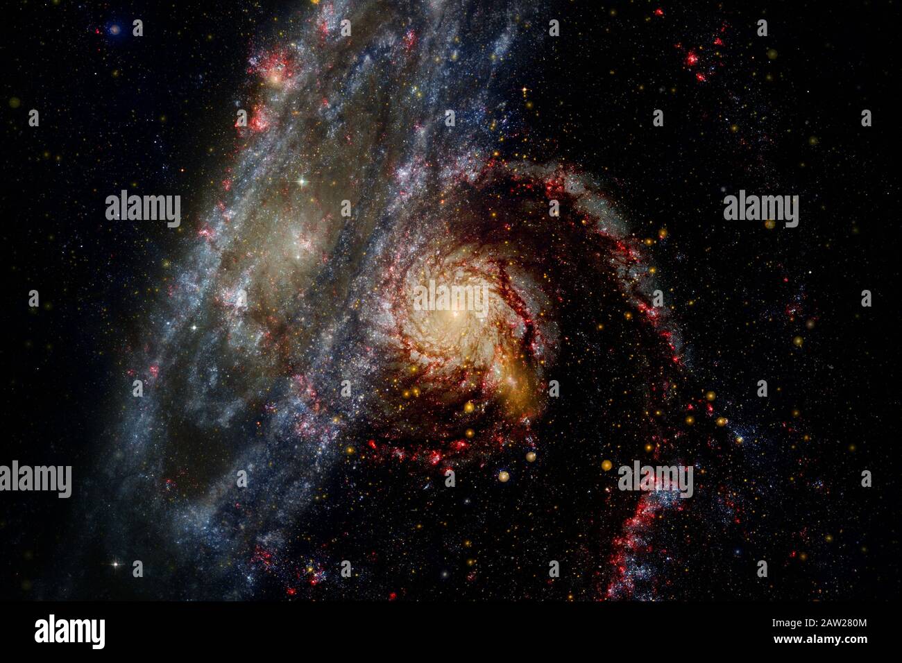 Infinite space with nebulae and stars. Elements of this image furnished ...