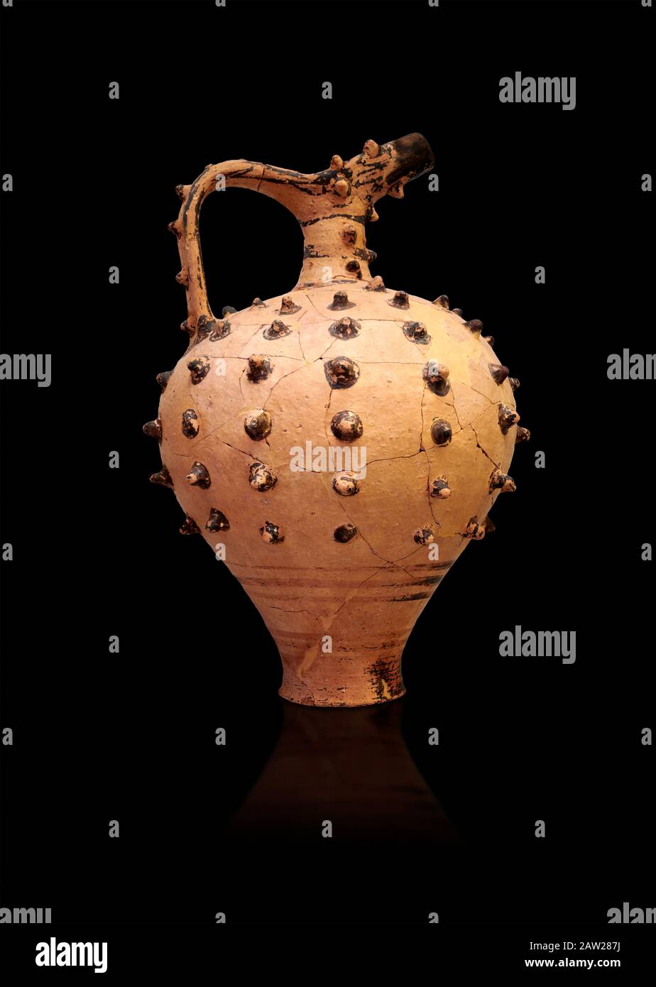 Greek Minoan ritual jug with spiky protusions Katsambas 1450-1450 BC ...