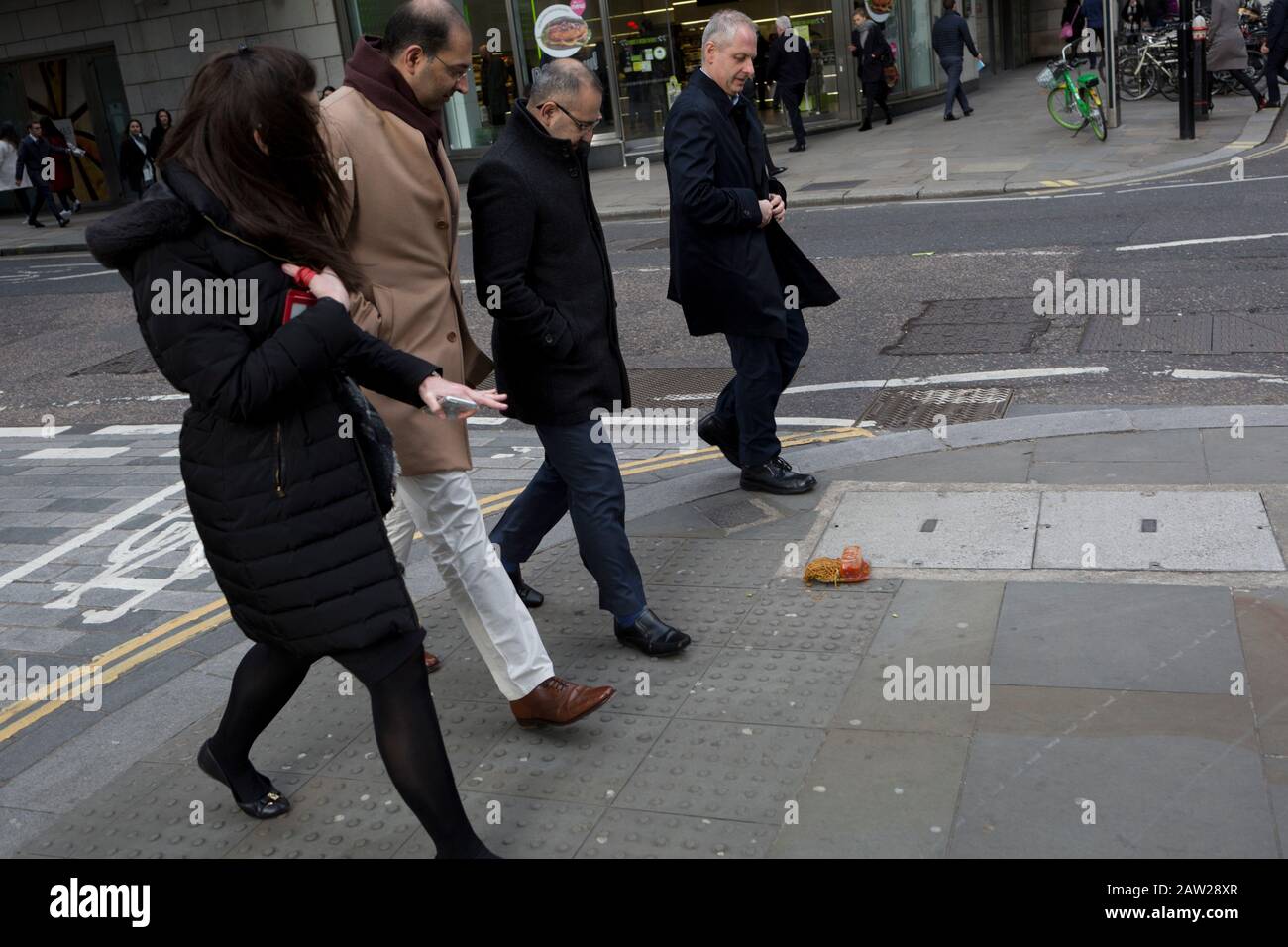 Dropped bag people hi-res stock photography and images - Alamy