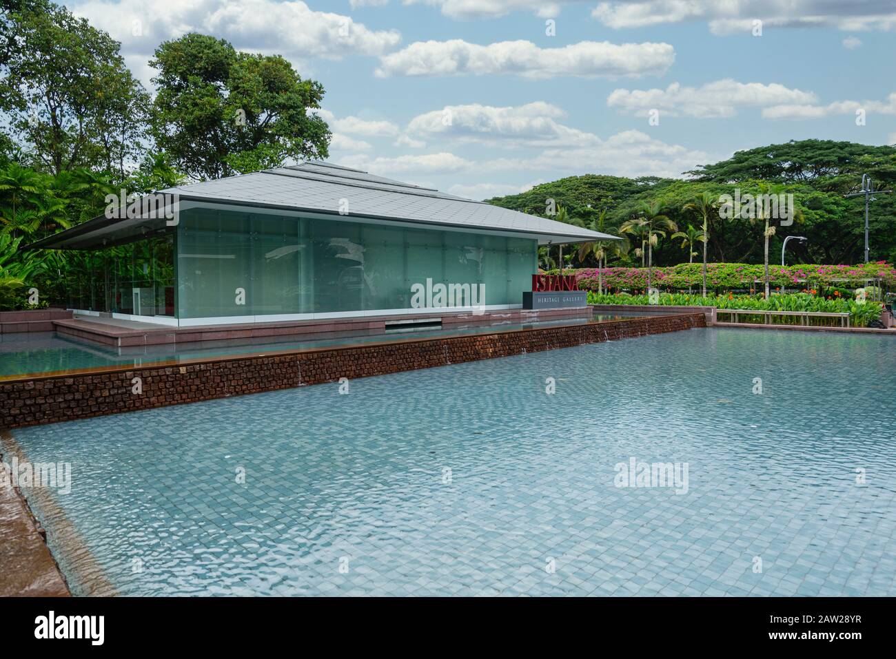 Singapore. January 2020. An external view of Istana heritage gallery ...