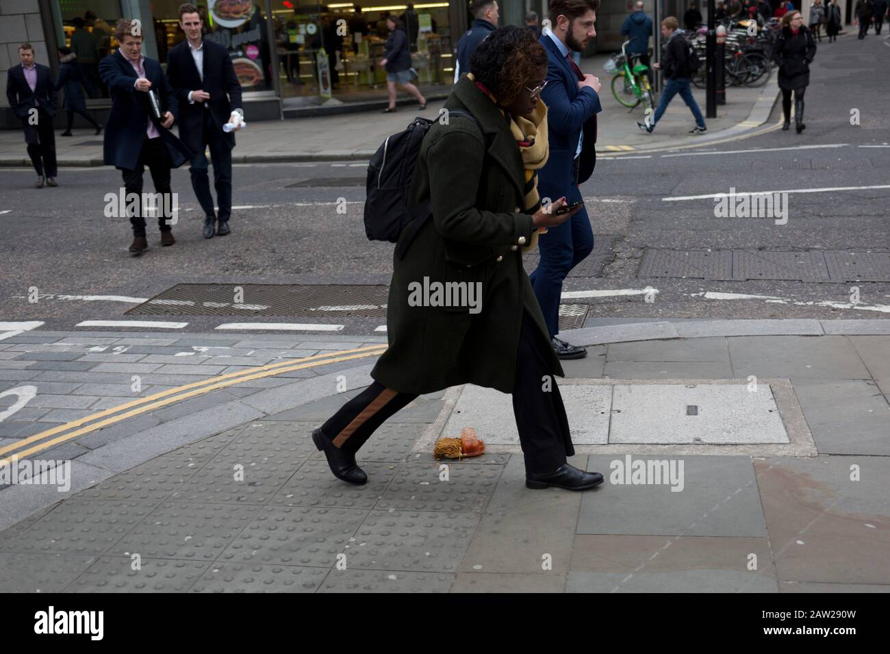 Dropped bag people hi-res stock photography and images - Alamy