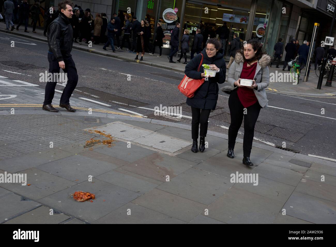 Dropped bag people hi-res stock photography and images - Alamy