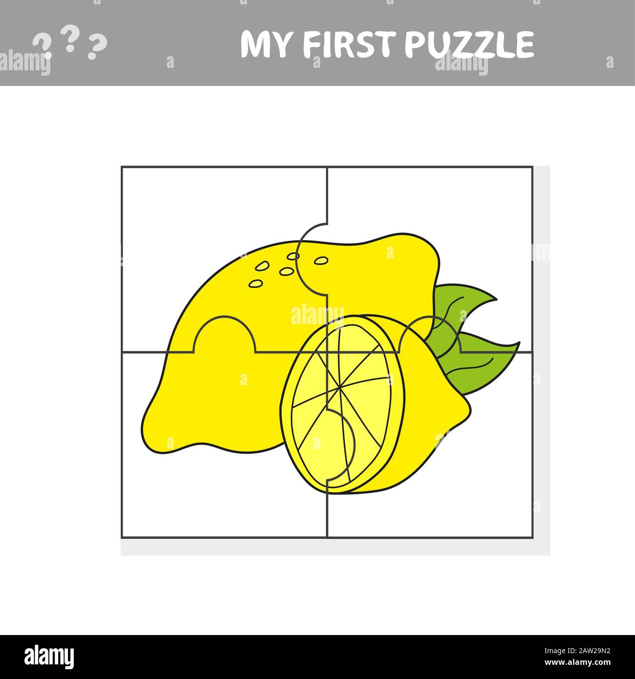 Education paper game for preshool children. Vector illustration ...