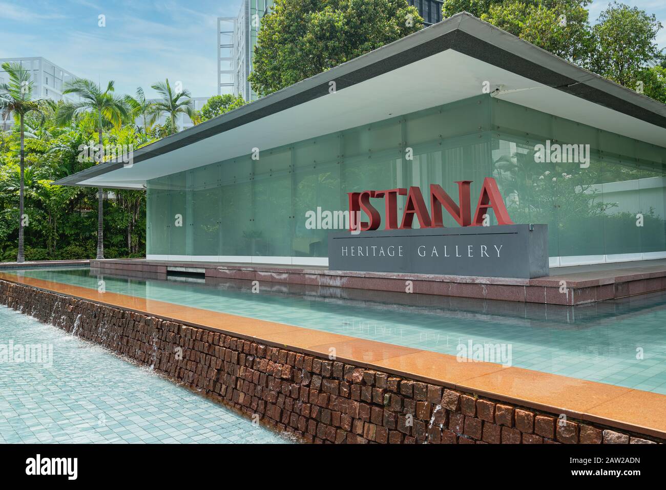 Singapore. January 2020. An external view of Istana heritage gallery ...