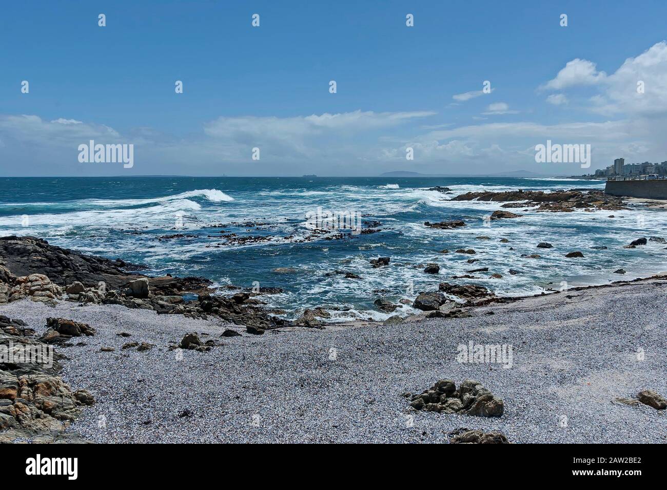 Sea shore on Atlantic oceav by Cape Town, South Africa Stock Photo - Alamy