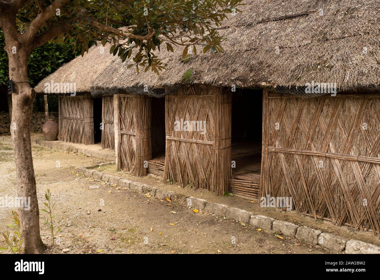 The Native Okinawan Village in Okinawa Expo Park, Okinawa, Japan a re ...