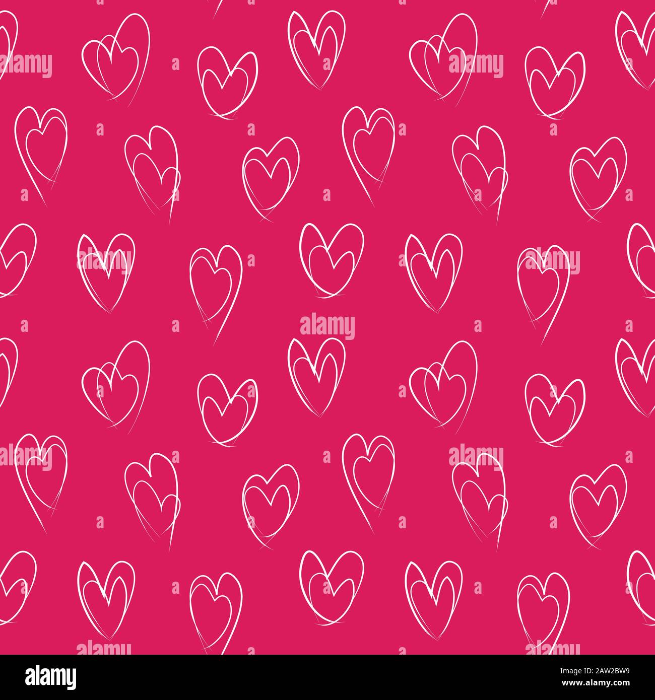 Heart shape Brush Strokes Seamless Pattern - This is a heart shape ...
