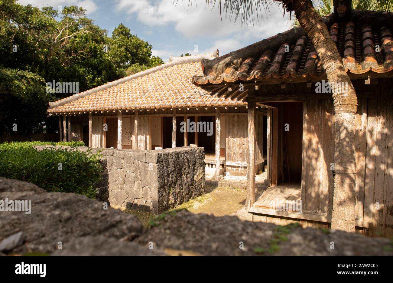 The Native Okinawan Village in Okinawa Expo Park, Okinawa, Japan a re ...
