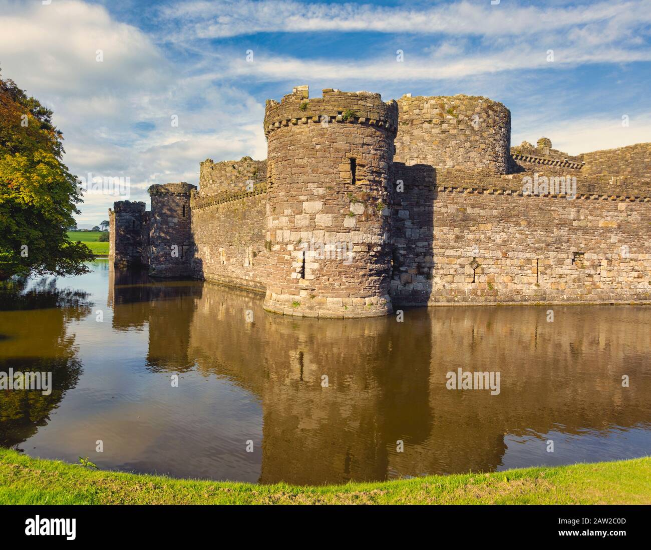 Beaumaris, Anglesey, Wales, United Kingdom. The 14th century castle. It ...